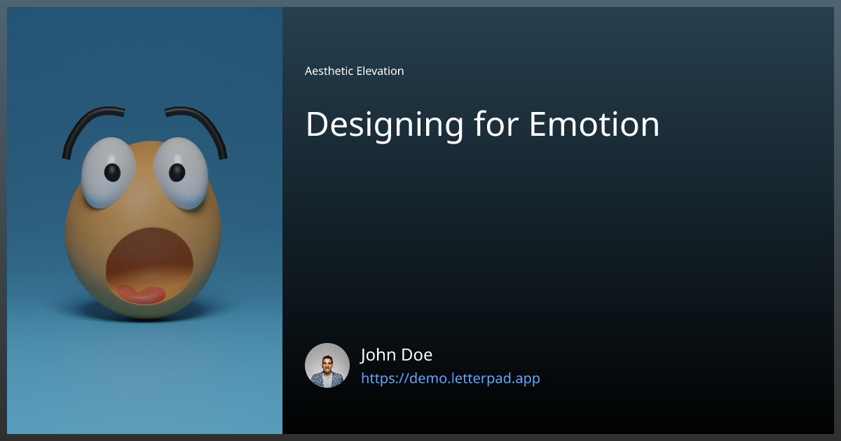 Designing for Emotion | by John Doe
